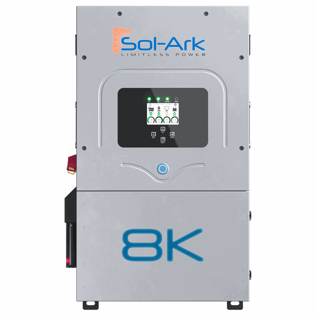 Sol-Ark 8K Inverter | 11000W PV Input | 8000W Output | 48V 120/240V Sp – StackRack Battery Systems